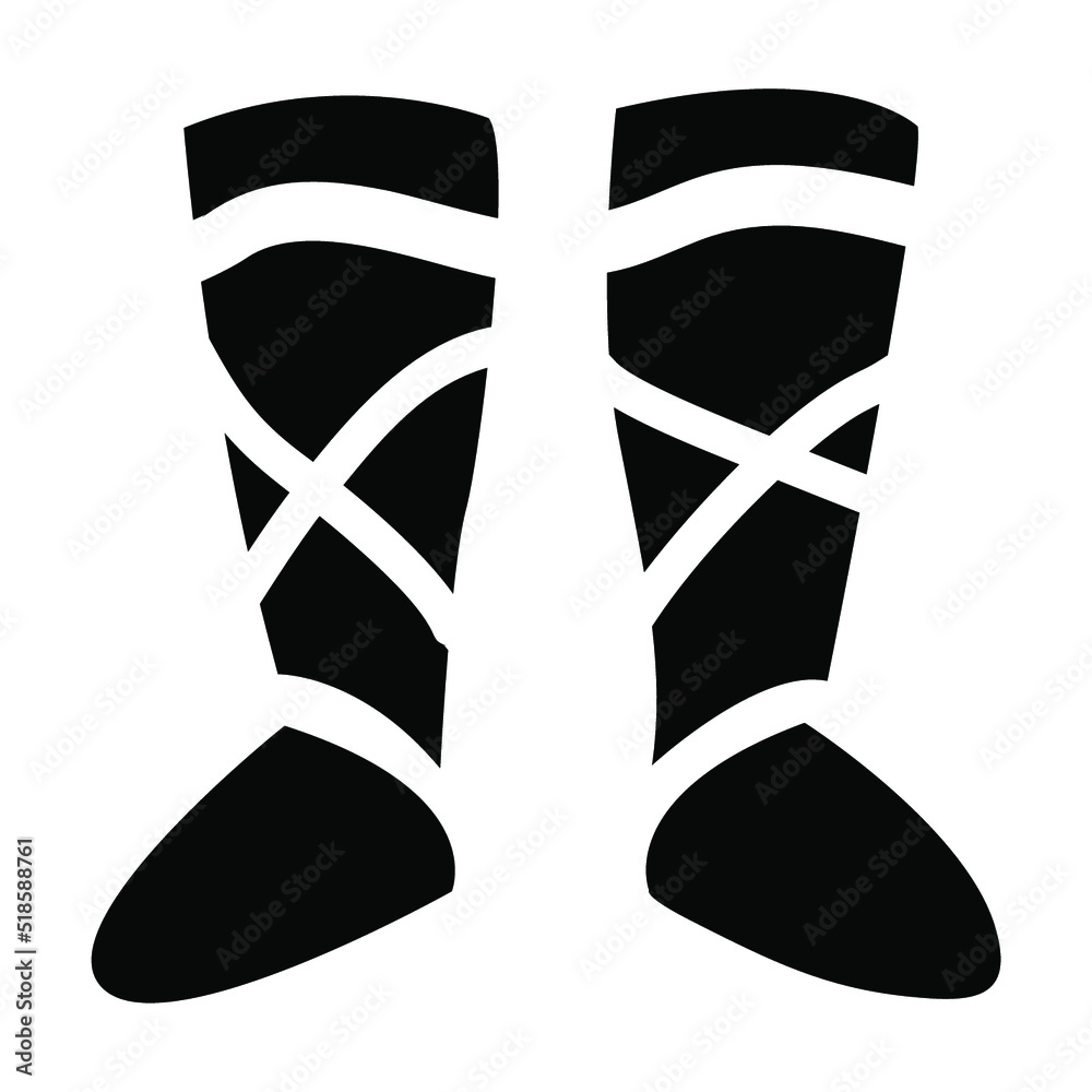 Medieval Shoes- Armor Of God- Roman armor Stock Vector | Adobe Stock