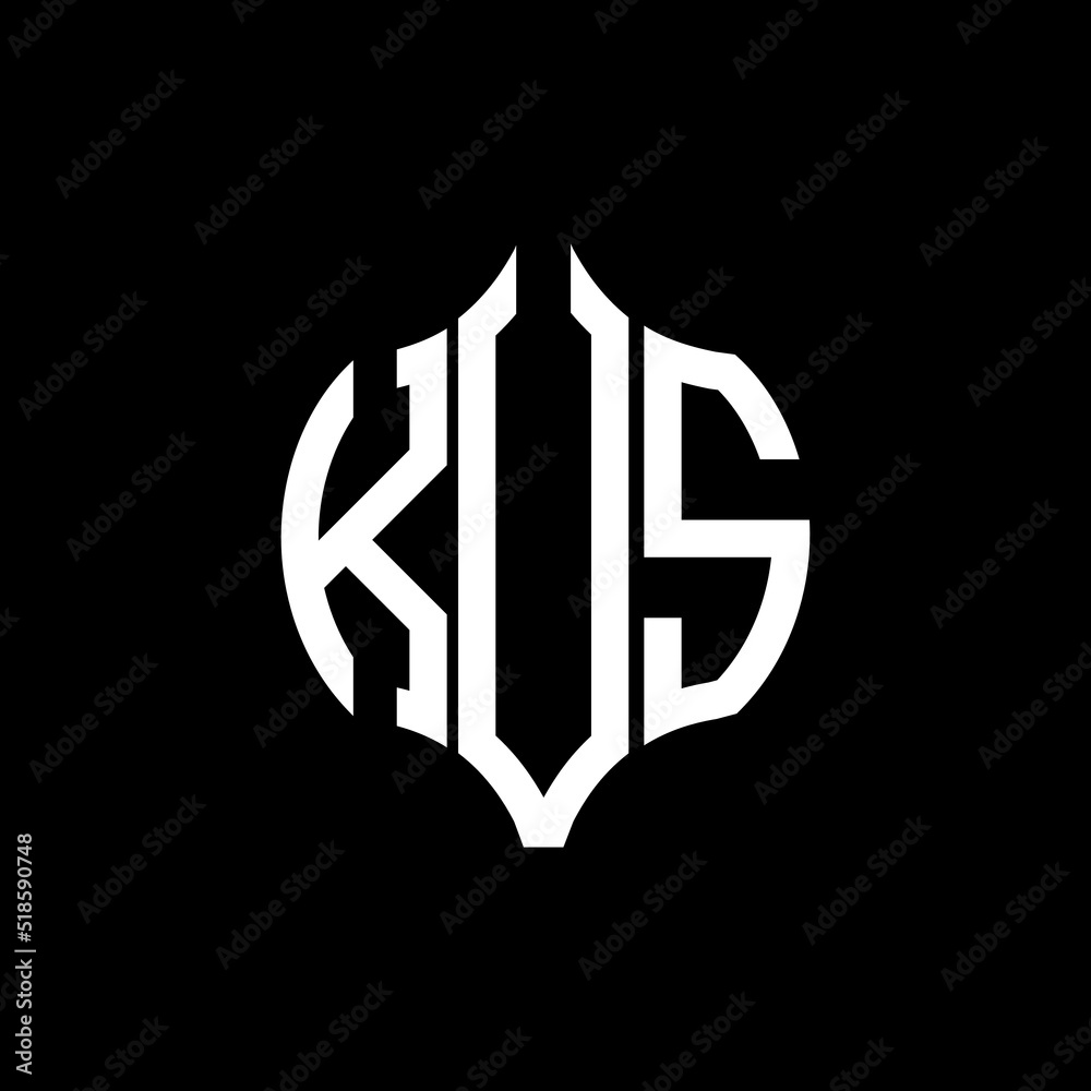 KVS letter logo. KVS best black background vector image. KVS Monogram ...