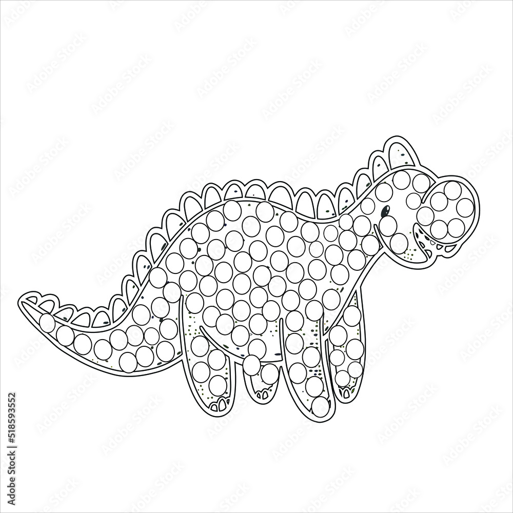 Vetor de Dot maker activity For kids .Children activity coloring page ...