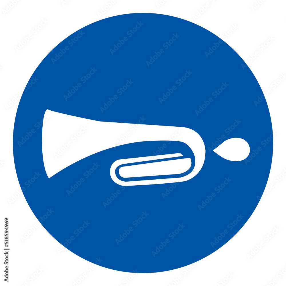 Sound Horn Symbol Sign ,Vector Illustration, Isolate On White ...