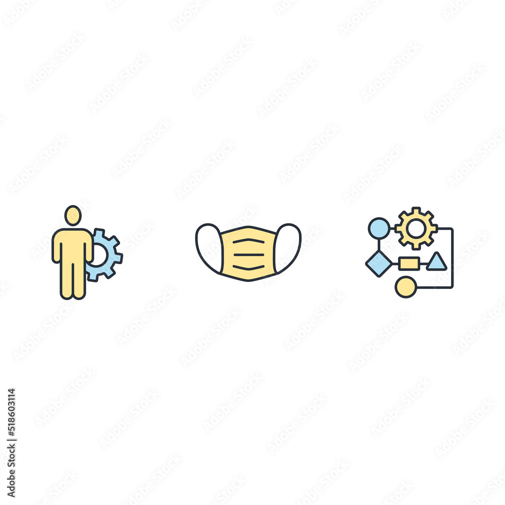 The german acronym AMS "Arbeitsschutzmanagement system icons set . The ...