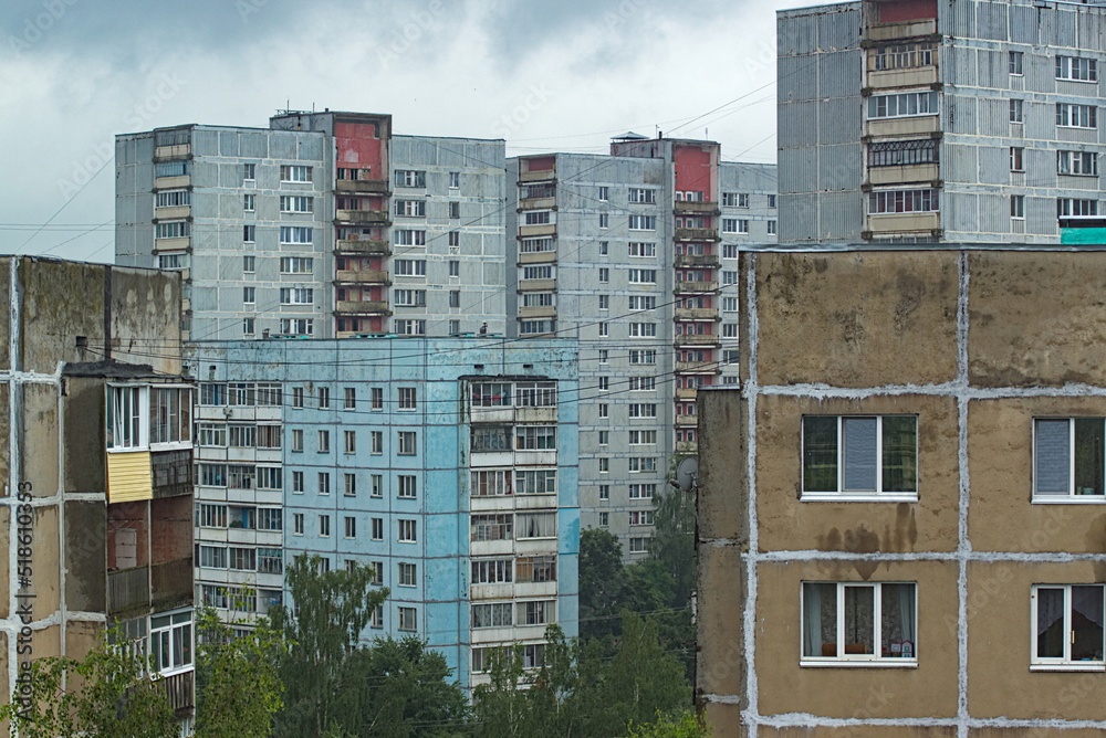 typical multi-storey panel houses in the countries of the post-Soviet ...