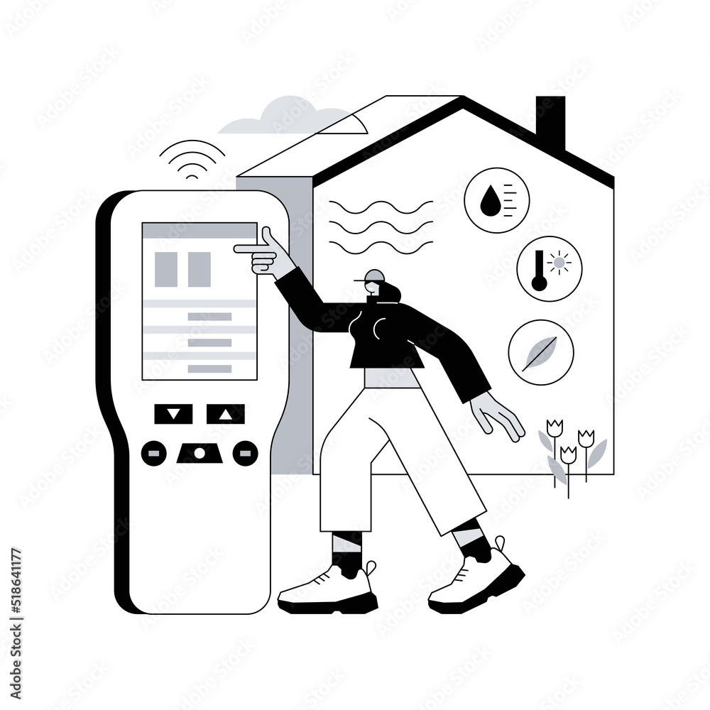 Air quality control abstract concept vector illustration. Environmental ...