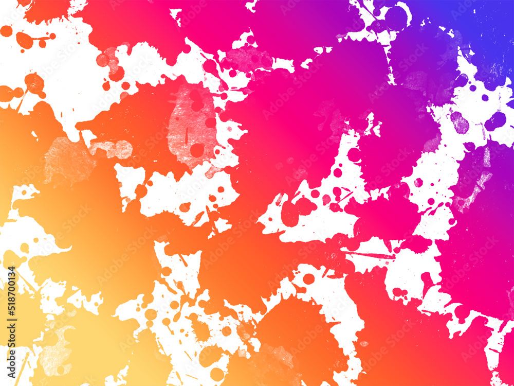 Rainbow Splash Paint Gradient Printable Background 300DPI Stock ...