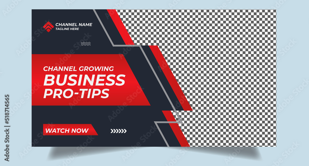 Vetor de Fully editable youtube thumbnail design for any youtube video ...