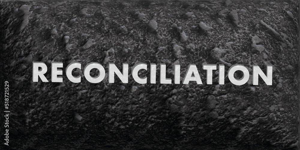 Reconciliation banner background wallpaper title Stock Illustration ...