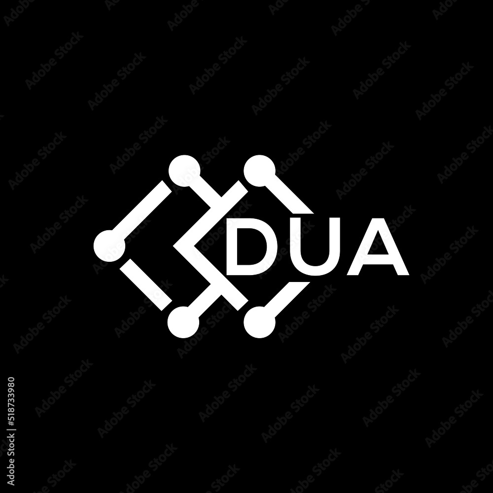 DUA letter logo design.DUA creative initial letter logo concept.DUA ...