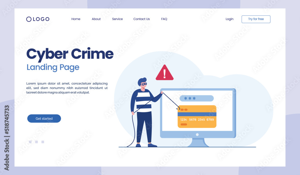 Cyber Crime Data Protection Metaphors Set Database Cyber Security Control Protection Of