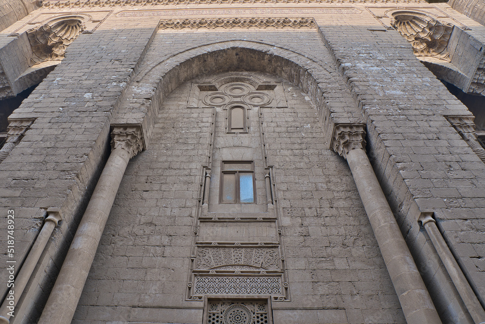 Cairo-Egypt Jan 4, 2022: Al Rifai Mosque Exterior Architecture, The ...