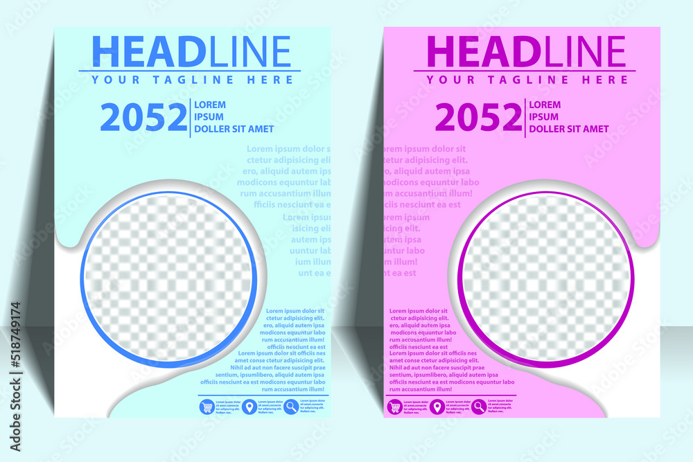 Book Cover Page Design Template in A4 size. This can be adapted to ...