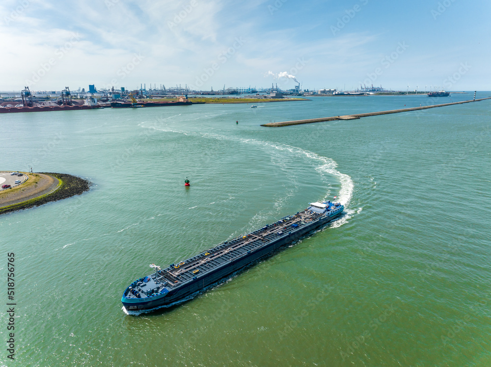 Liquid Cargo Tanker Ship Transporting Petrochemicals Through the ...