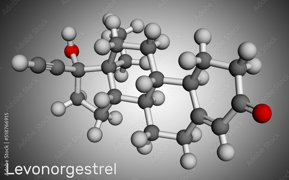 Levonorgestrel progestin molecule. It is synthetic progestogen ...