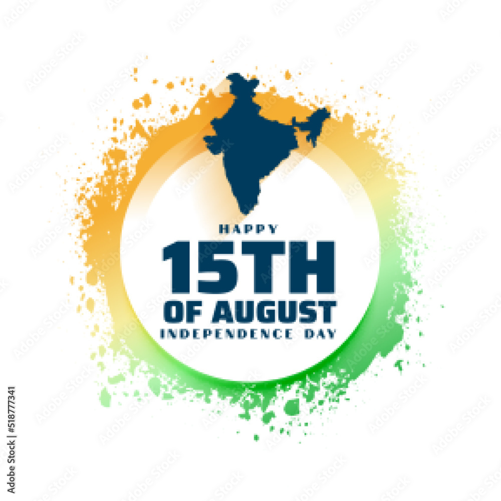 abstract style 15th august independence day background Stock Vector ...