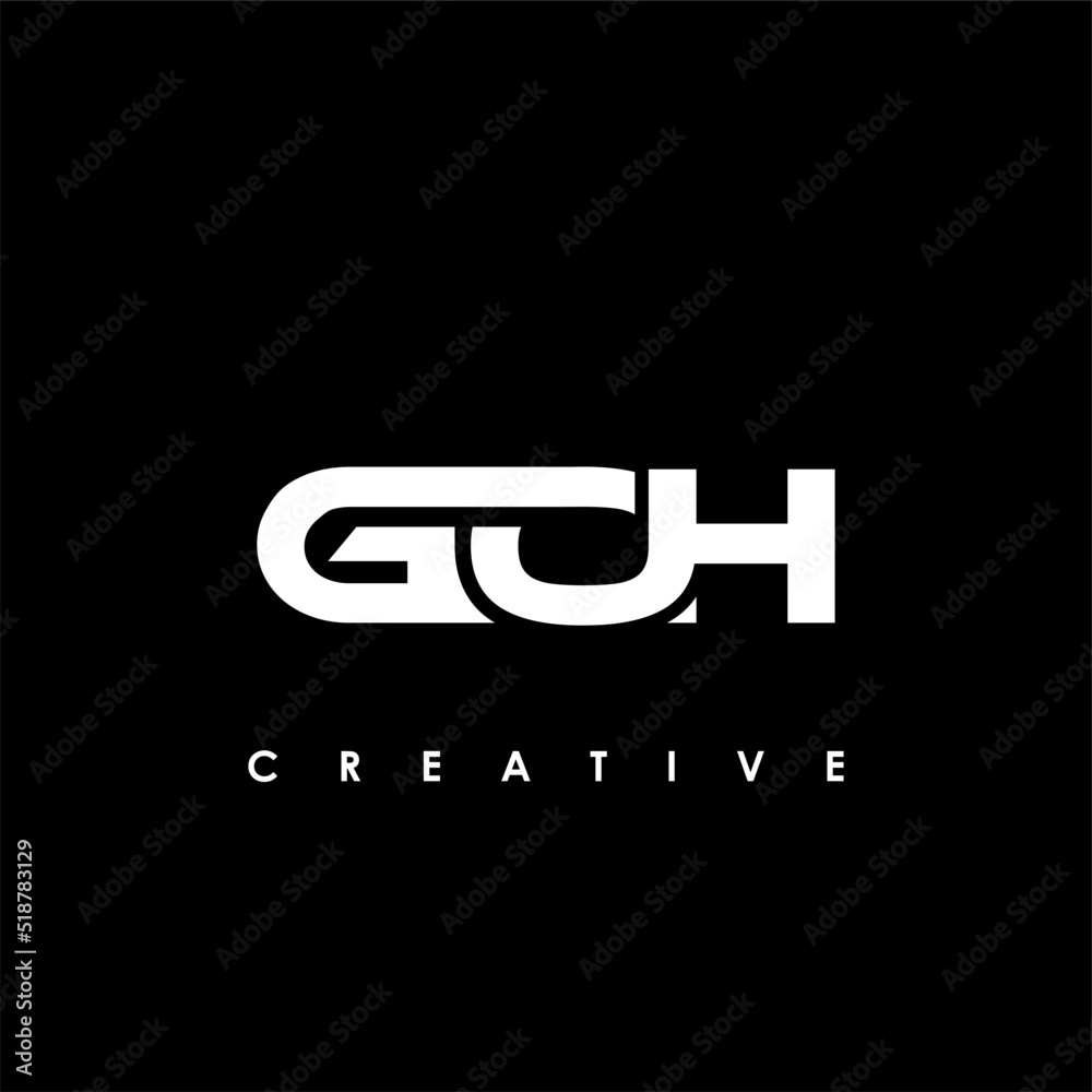 Vetor de GOH Letter Initial Logo Design Template Vector Illustration do ...