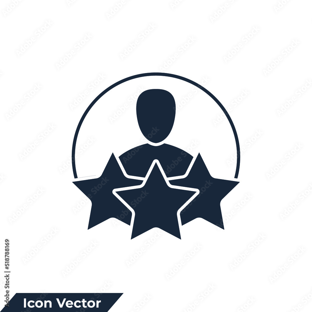 best employee icon logo vector illustration. Customer experience symbol ...