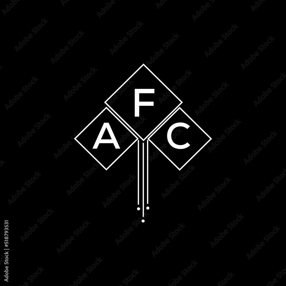 AFC letter logo design with white background in illustrator, AFC vector ...
