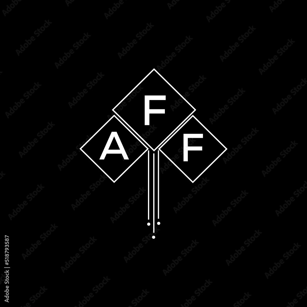 AFF letter logo design with white background in illustrator, AFF vector ...