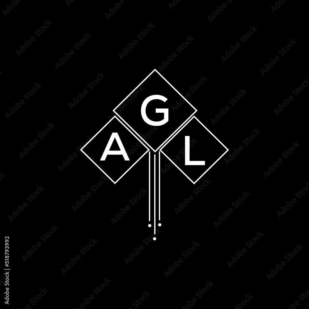 AGL letter logo design with white background in illustrator, AGL vector ...