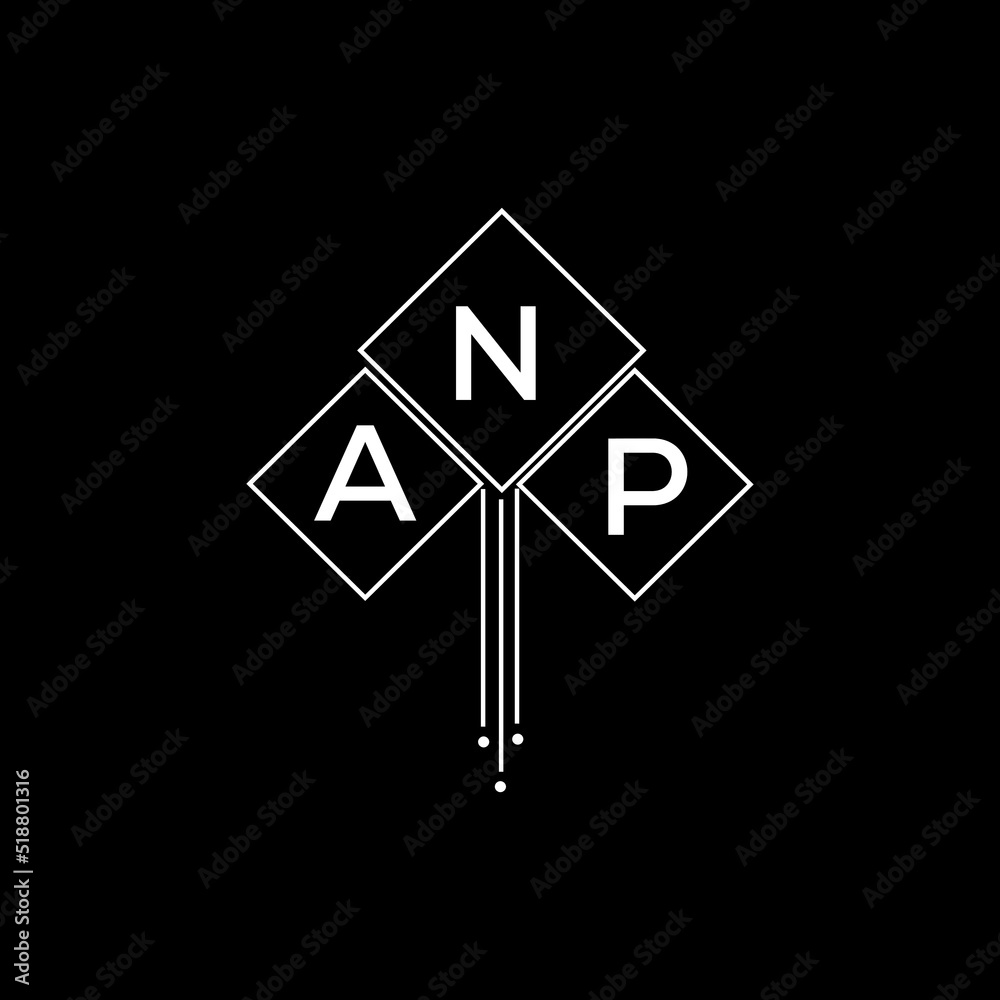 ANP letter logo design with white background in illustrator, ANP vector ...
