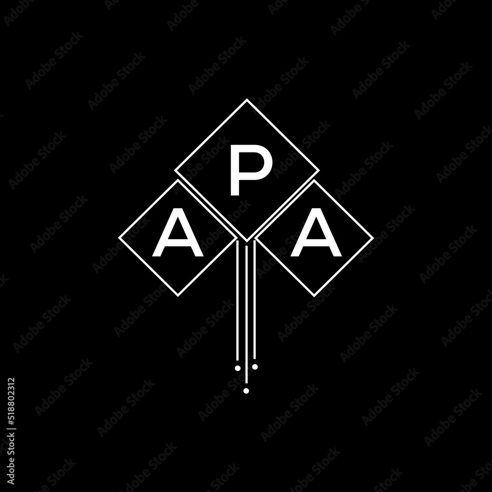 APA letter logo design with white background in illustrator, APA vector ...