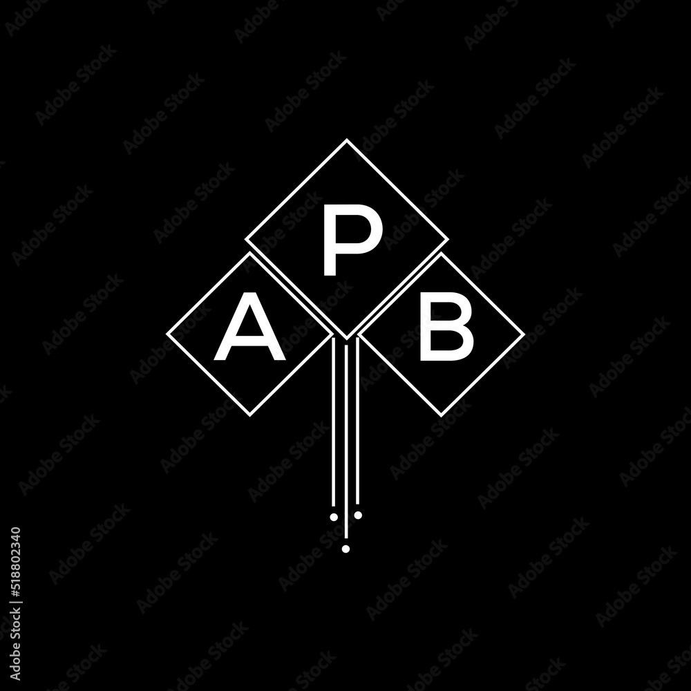 APB letter logo design with white background in illustrator, APB vector ...