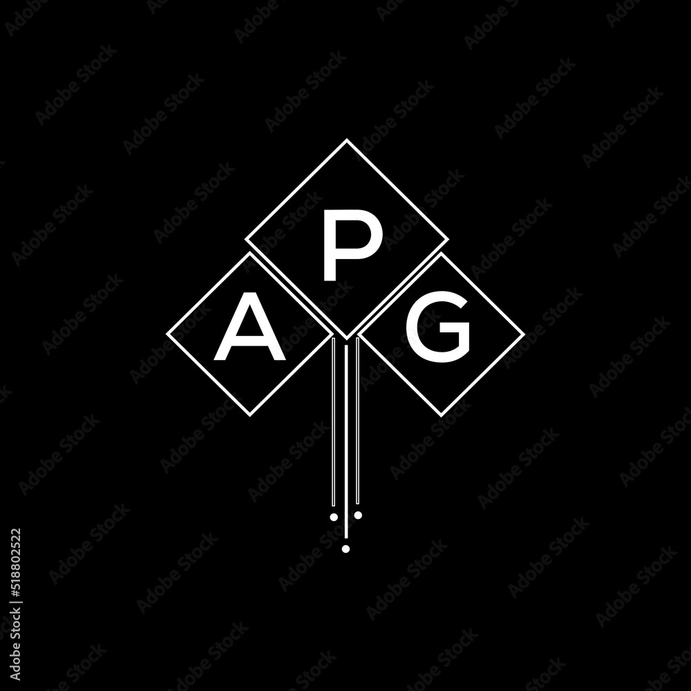 APG letter logo design with white background in illustrator, APG vector ...