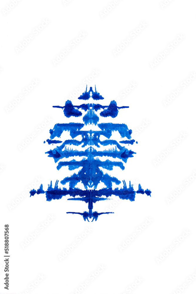 Ink blot test - Rorschach test used in Psychoanalysis. Symmetric ...