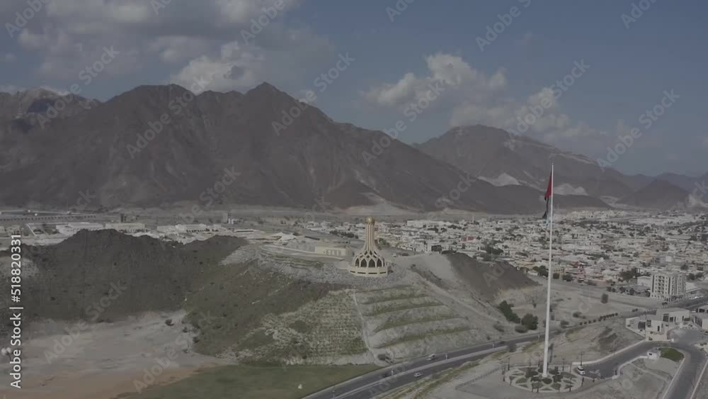 Sharjah, Khorfakkan, United Arab Emirates. The landscape and Resistance ...
