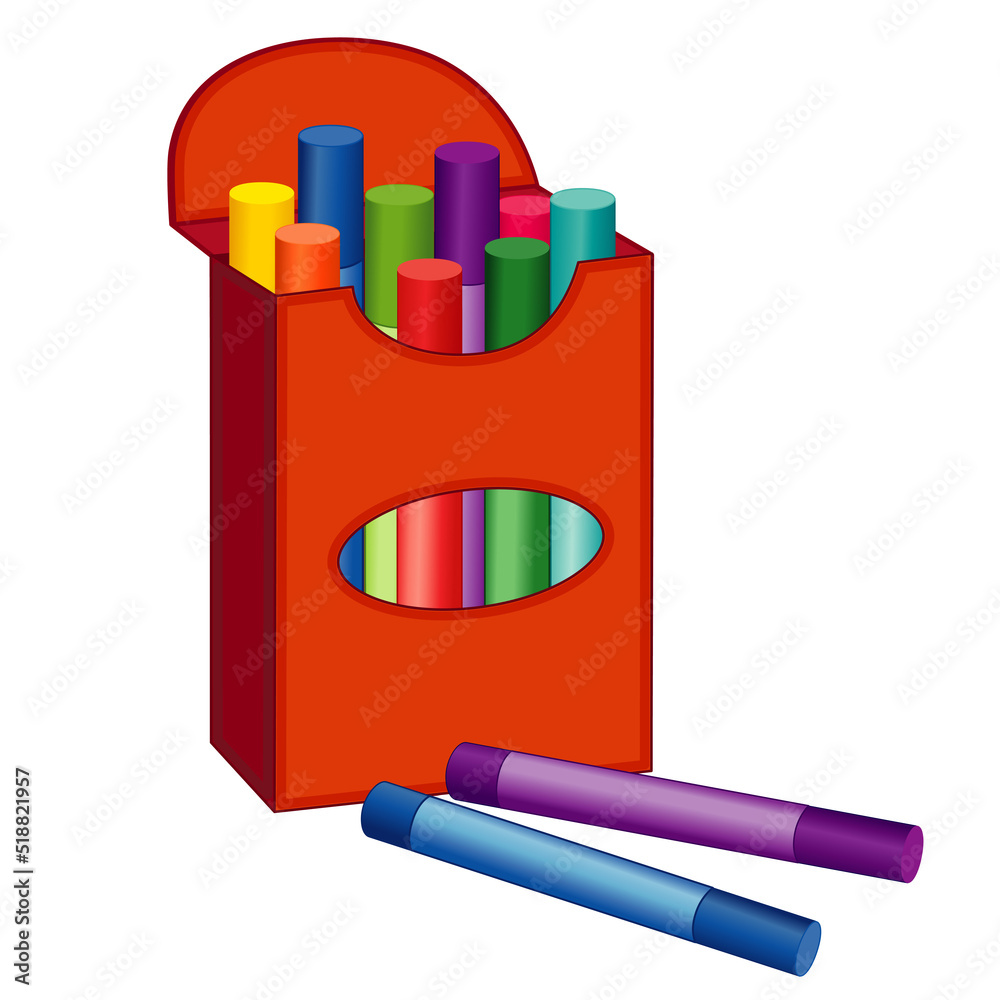 Box Of Chalk Clipart