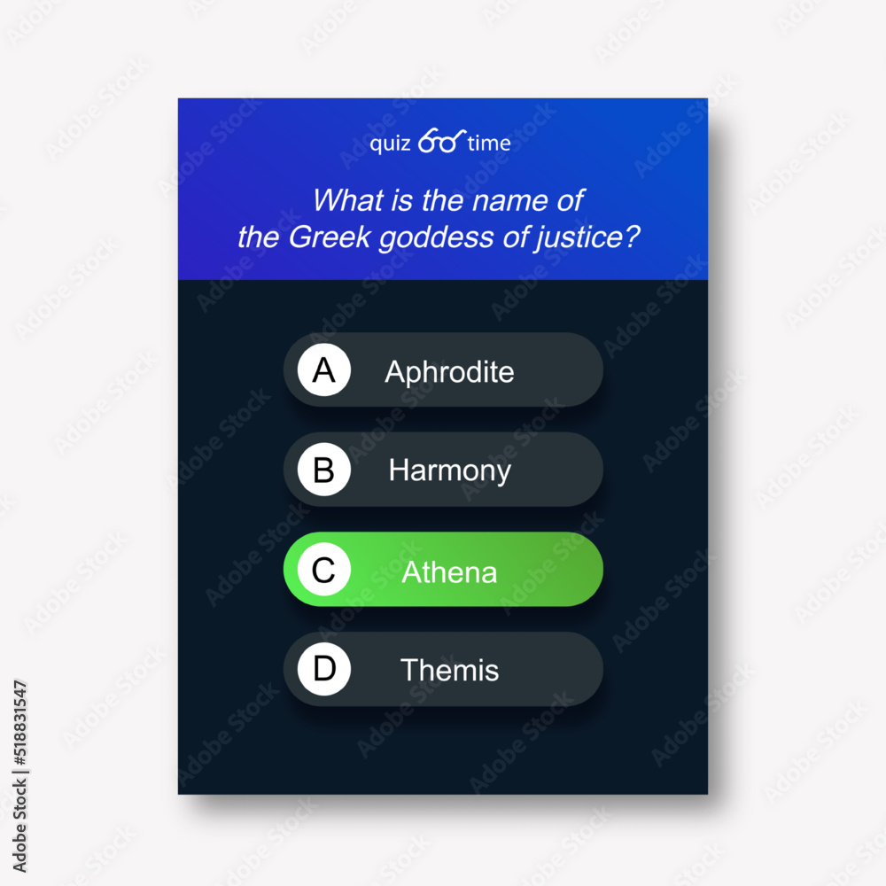 Question and answers neon style for quiz game, app mobile, exam, tv ...