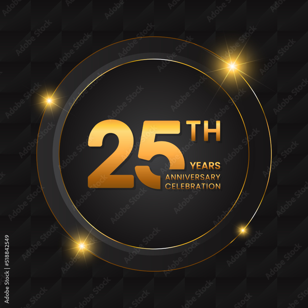 25 years anniversary celebrations logo design concept. Vector templates ...