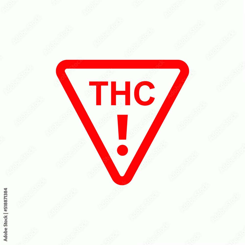 Contains THC Warning. Information Product Illustration As A Simple ...