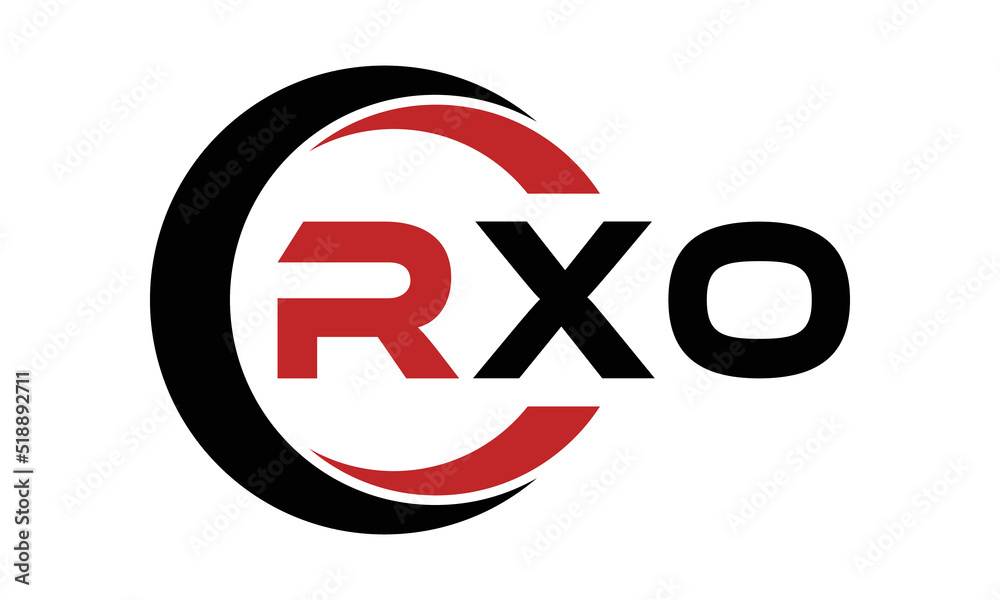 RXO three letter swoosh logo design vector template | monogram logo ...