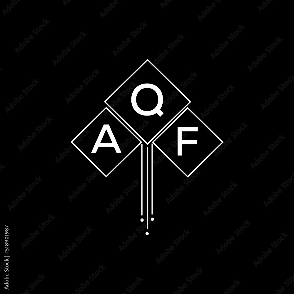 AQF letter logo design with white background in illustrator, AQF vector ...