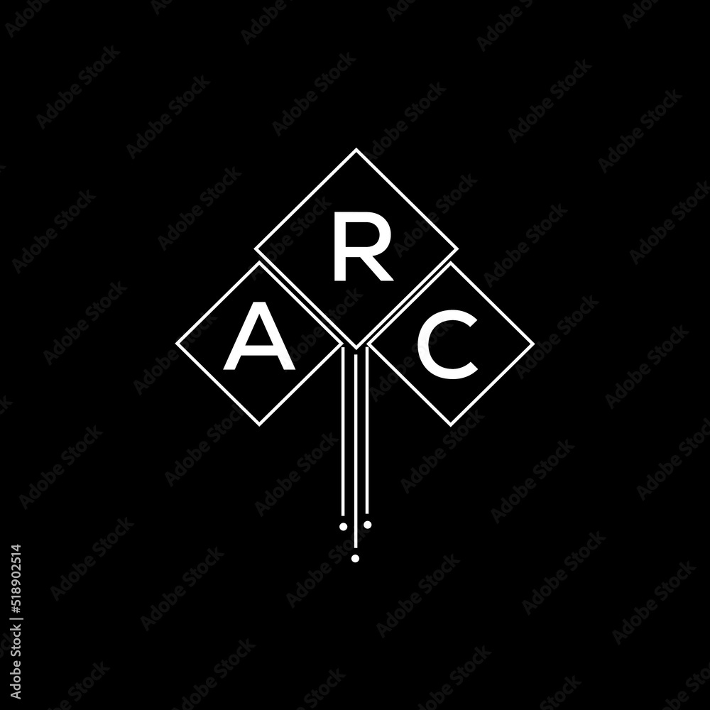 ARC letter logo design with white background in illustrator, ARC vector ...