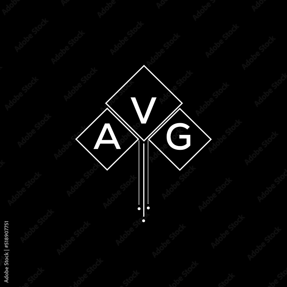 AVG letter logo design with white background in illustrator, AVG vector ...