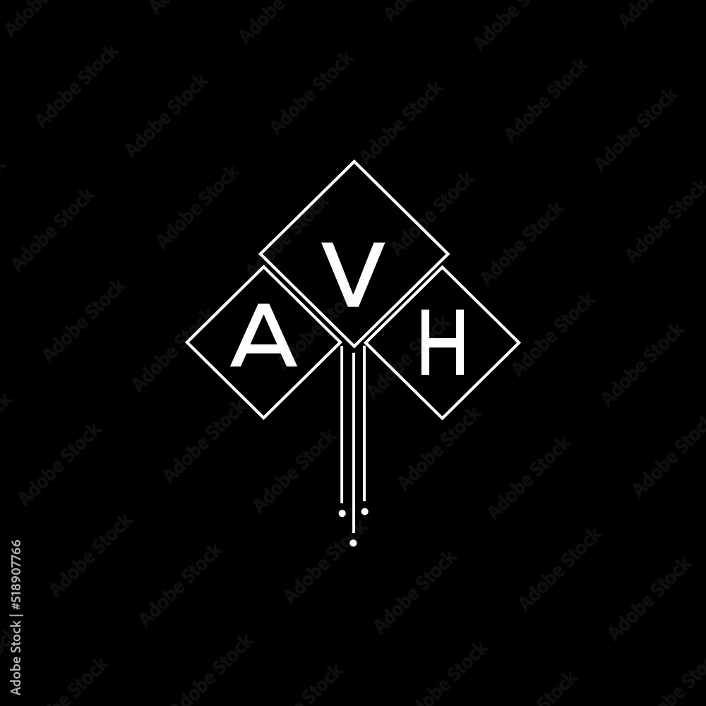 AVH letter logo design with white background in illustrator, AVH vector ...
