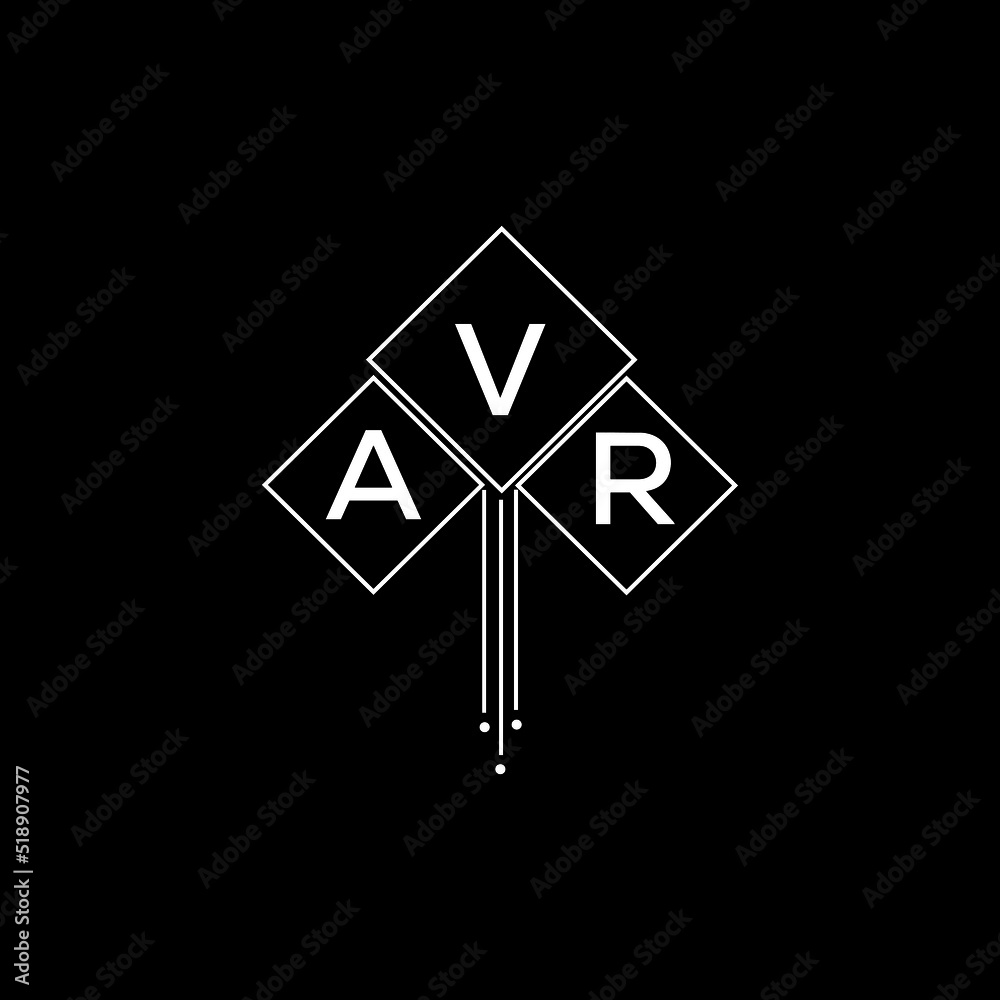 AVR letter logo design with white background in illustrator, AVR vector ...