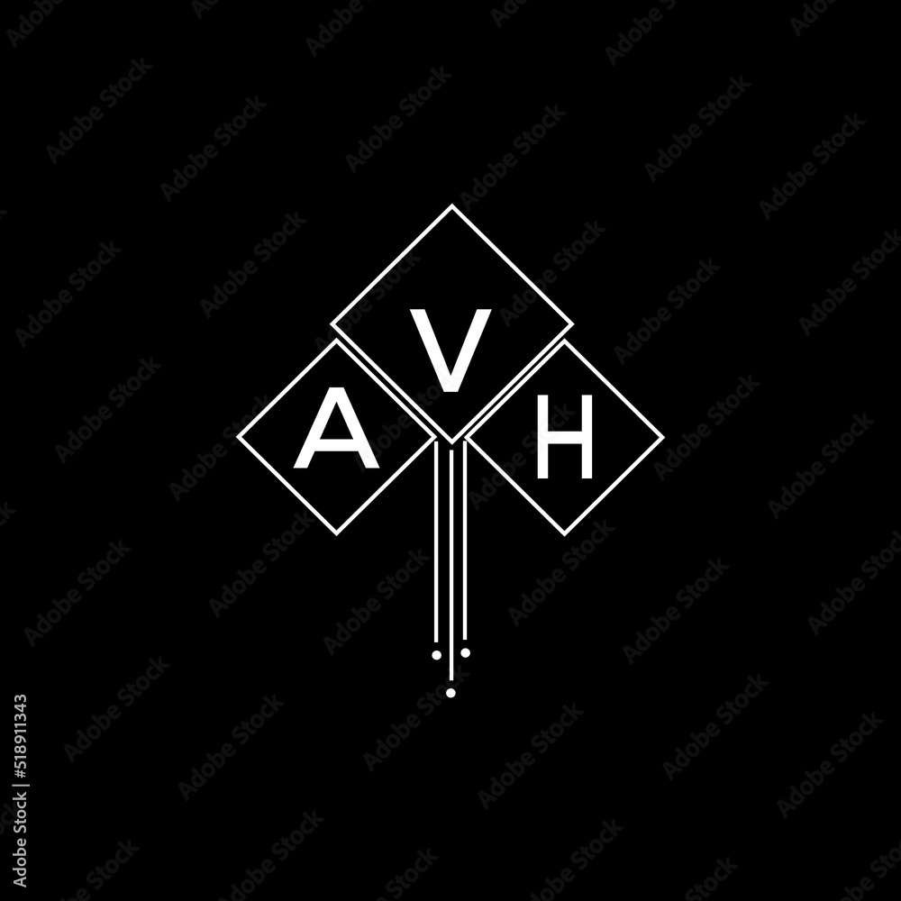 AVH letter logo design with white background in illustrator, AVH vector ...
