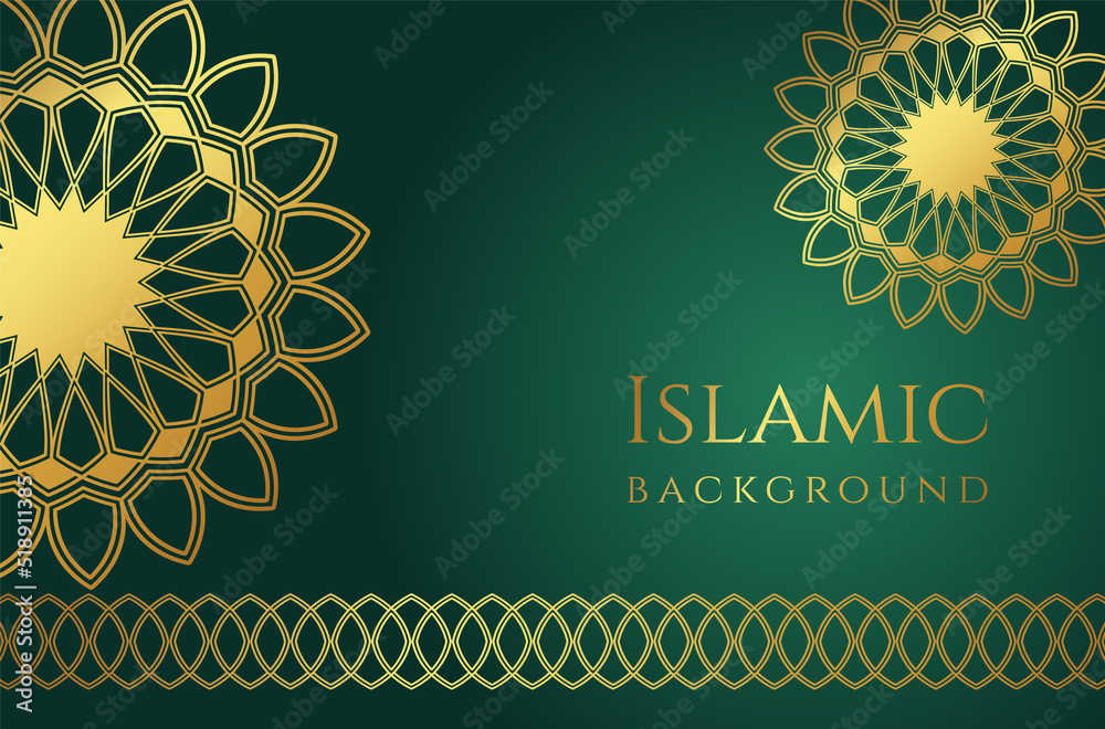 Islamic background with decorative ornament pattern. - Vector Stock ...