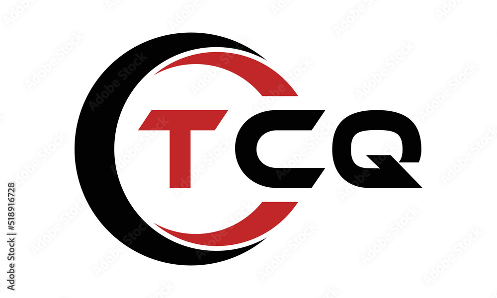 TCQ three letter swoosh logo design vector template | monogram logo ...