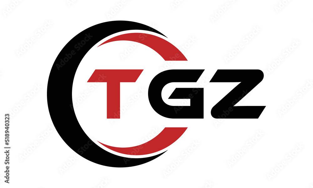 TGZ three letter swoosh logo design vector template | monogram logo ...