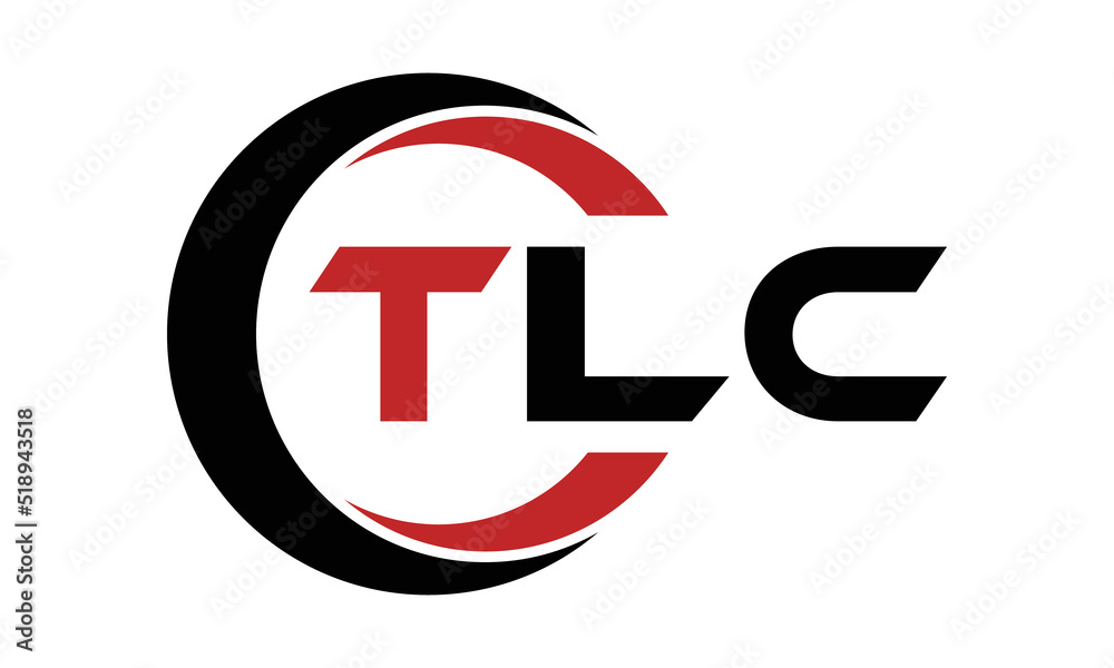 TLC three letter swoosh logo design vector template | monogram logo ...