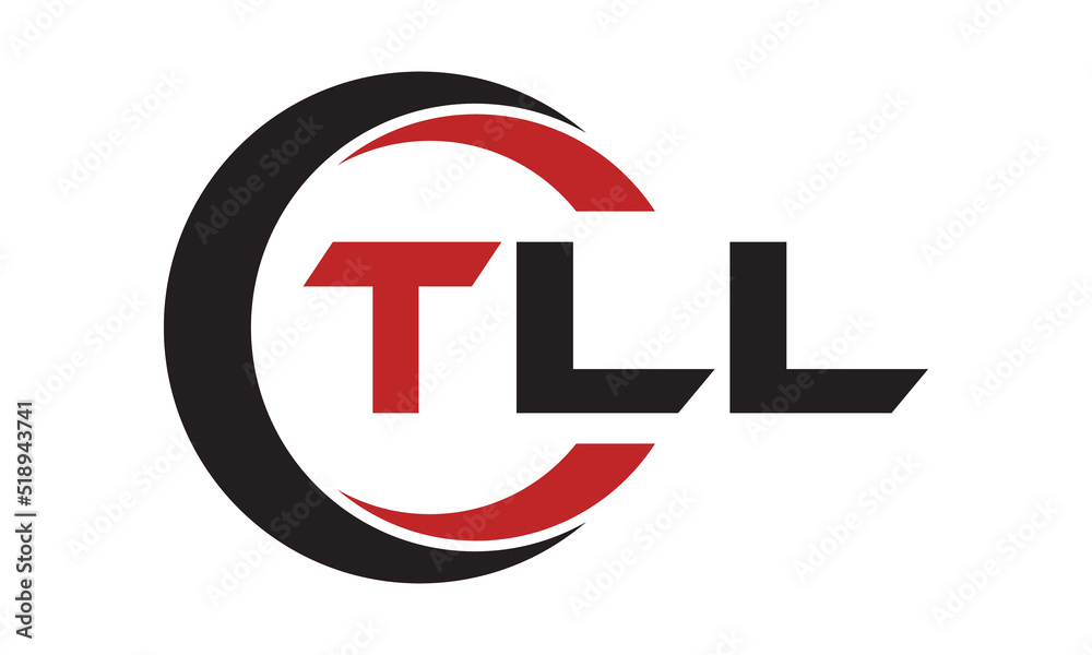 TLL three letter swoosh logo design vector template | monogram logo ...