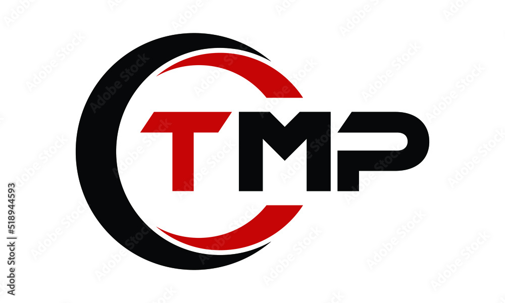 TMP three letter swoosh logo design vector template | monogram logo ...