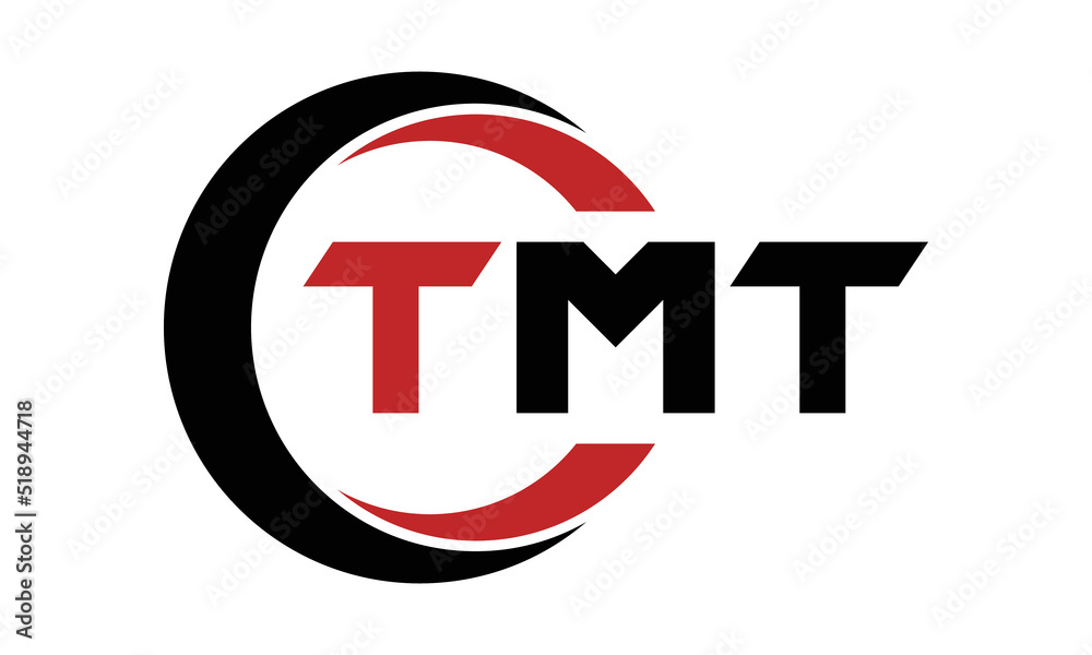 TMT three letter swoosh logo design vector template | monogram logo | abstract logo | wordmark ...