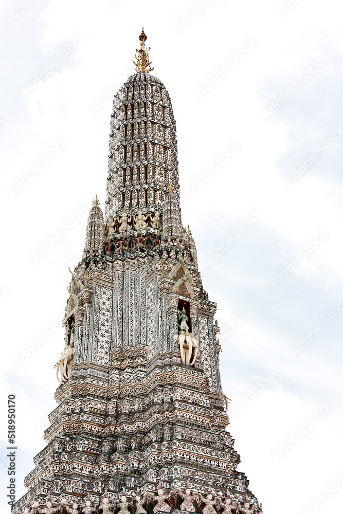 Wat Arun or Arun temple one of the most famous landmark in Bangkok ...