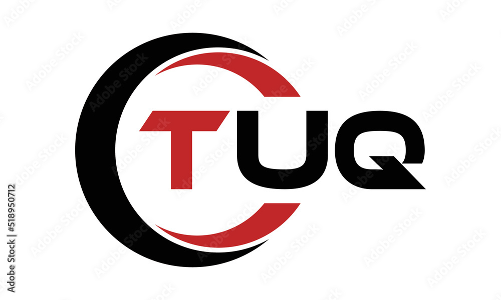 TUP three letter swoosh logo design vector template | monogram logo ...