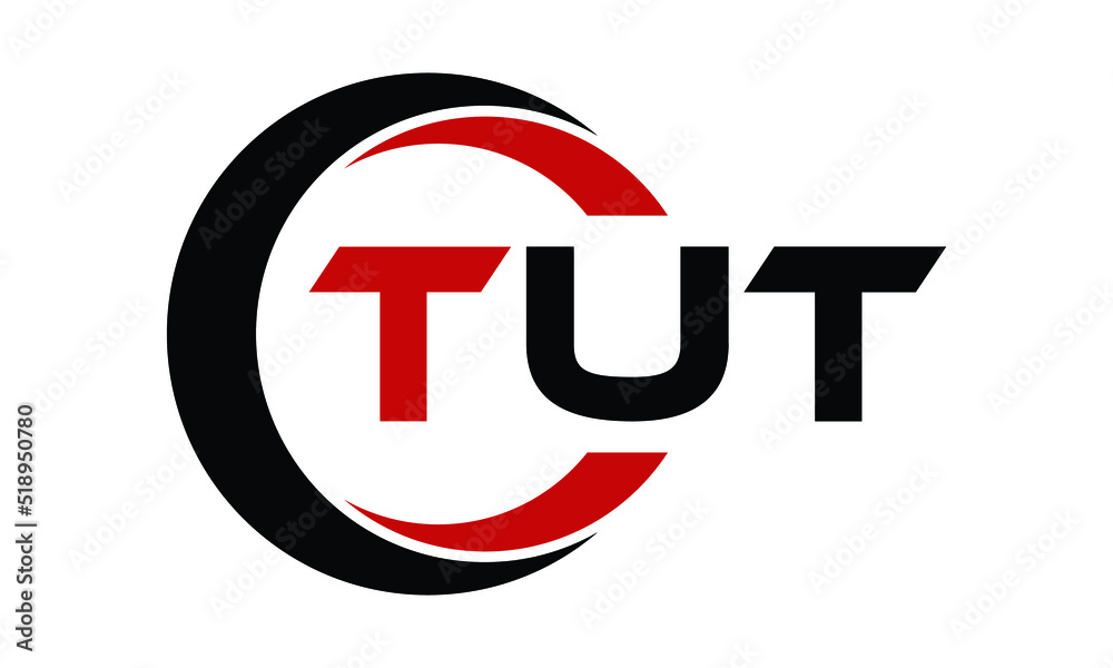 TUS three letter swoosh logo design vector template | monogram logo ...