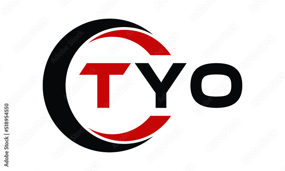 TYO three letter swoosh logo design vector template | monogram logo ...